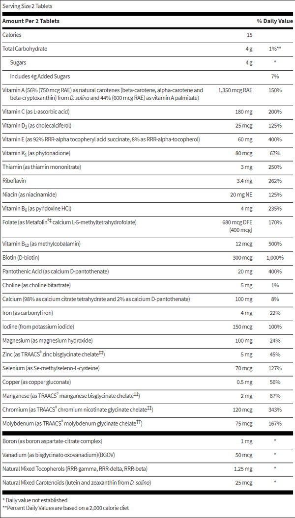 klaire lab VitaTab® Chewable® l Nutra nourish - nutranourish
